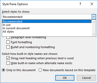 Managing Word Styles